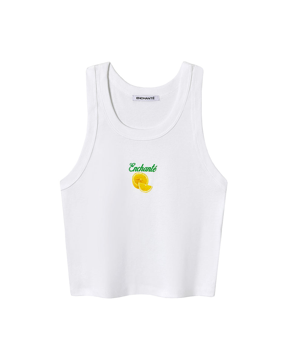 Cropped Lemon Market Tank – Enchanté
