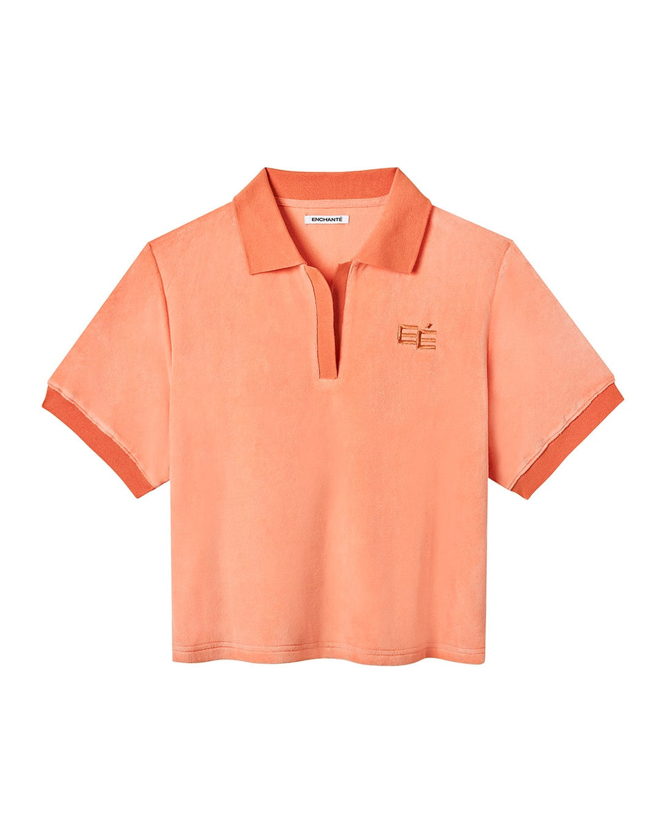 Women's Terry Polo | Peach – Enchanté